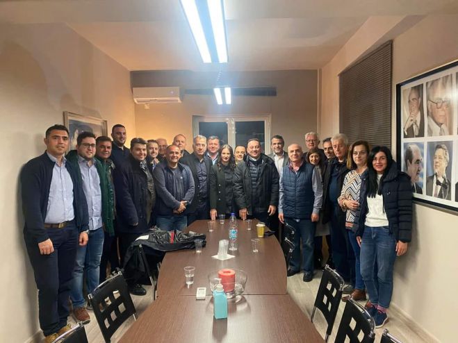 Στα γραφεία της ΝΟΔΕ Αρκαδίας οι Μαραβέλιας και Σμπόνιας - Kalimera Arkadia