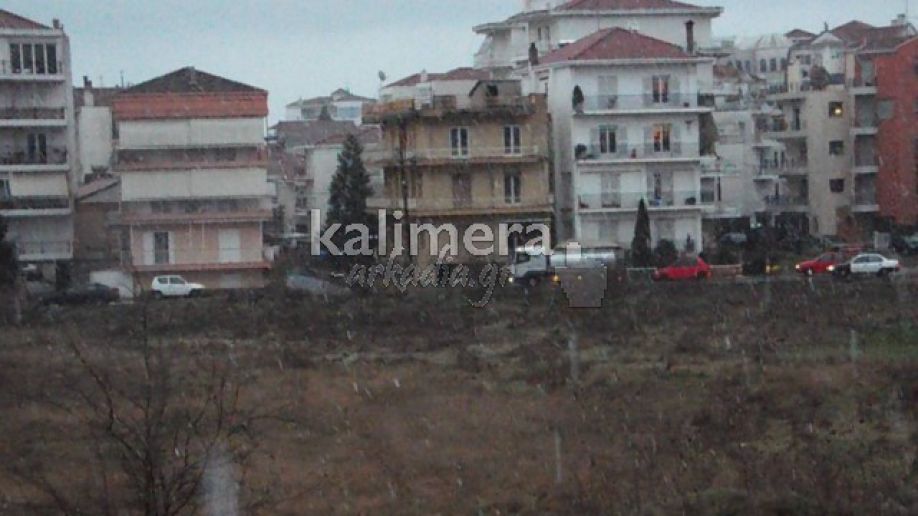 Χιόνι "είδε" και η Τρίπολη! (vd) - Kalimera Arkadia